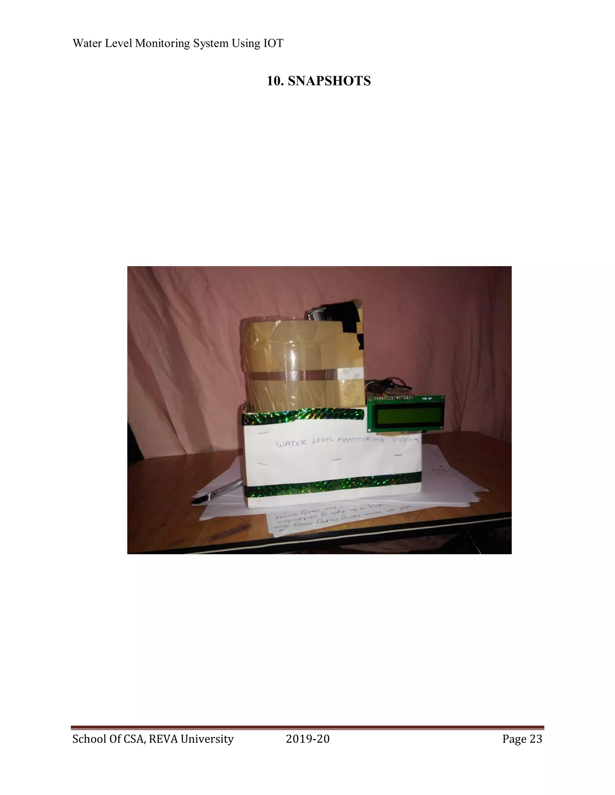 Water level monitoring system | PDF