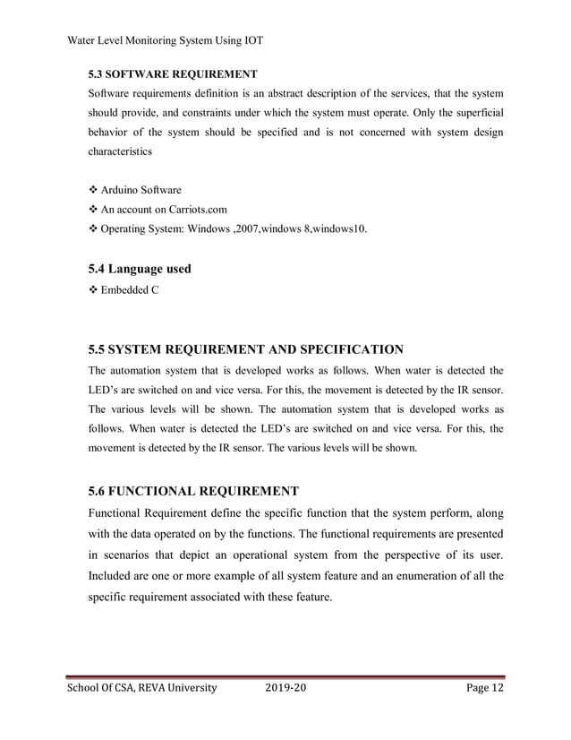 Water level monitoring system | PDF | Internet of Things | Internet