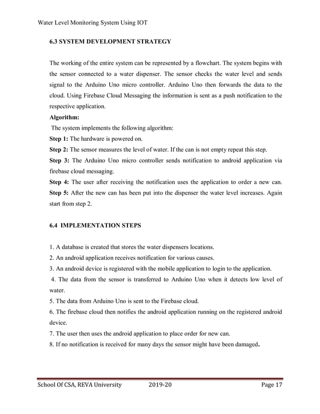 Water level monitoring system | PDF | Internet of Things | Internet