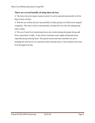 Water level monitoring system | PDF
