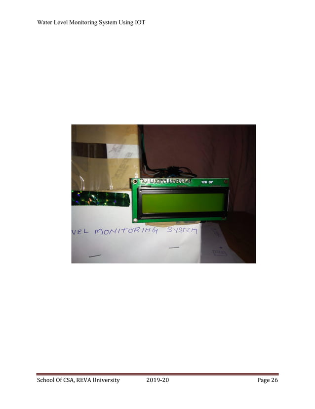 Water level monitoring system | PDF | Internet of Things | Internet