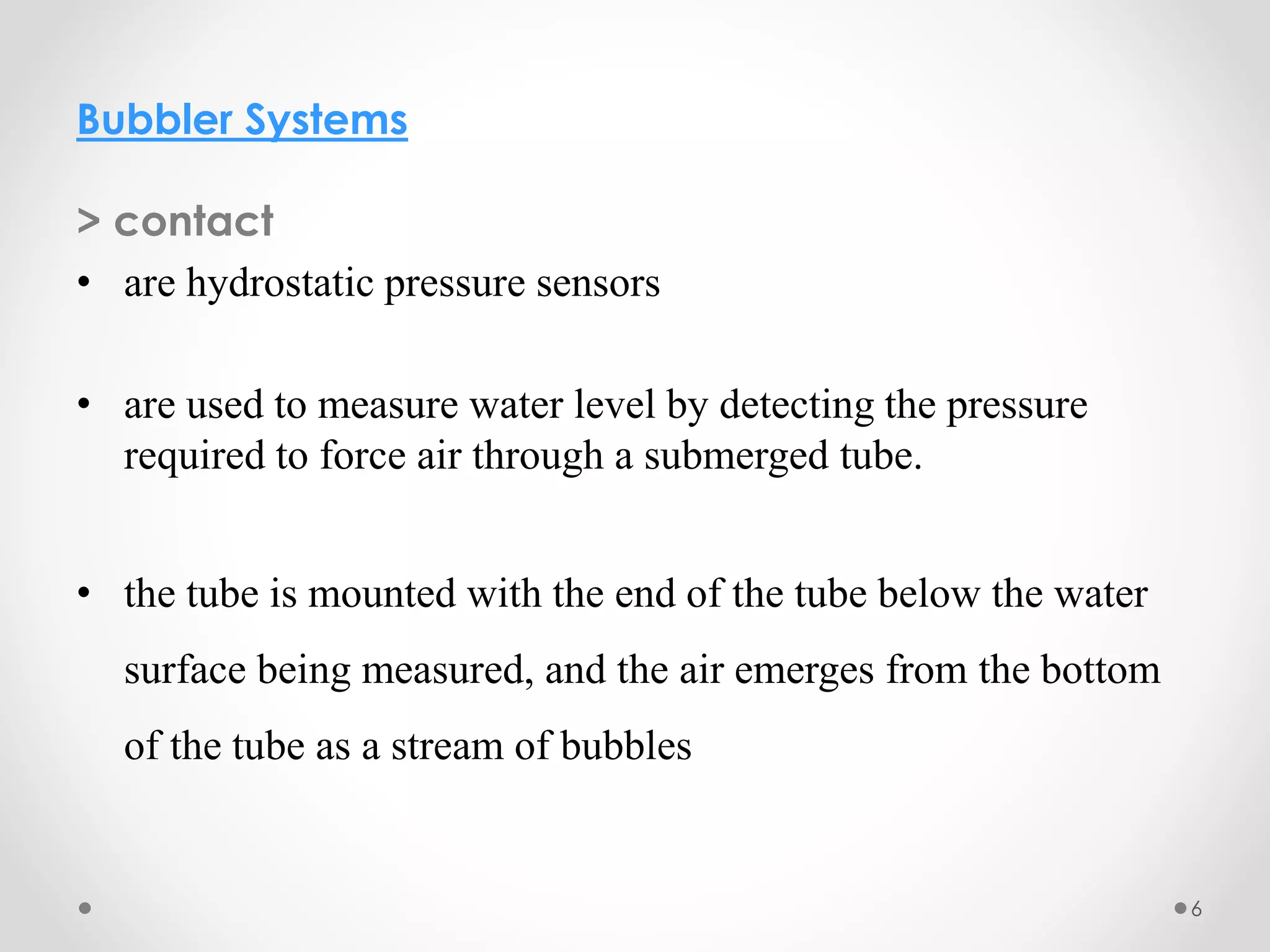 Water level sensors | PPTX