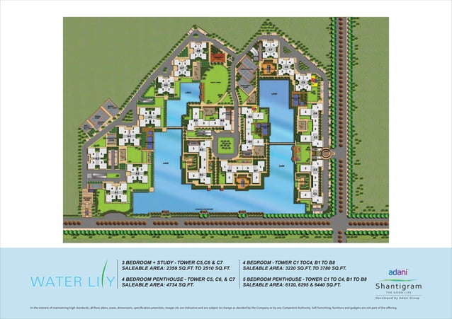 Adani Shantigram Water Lily Brochure - Zricks.com