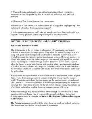 Waterlogging and salinity | DOCX