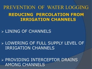 Water logging - An ill-effect of Irrigation | PPTX