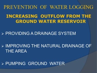 Water logging - An ill-effect of Irrigation | PPTX