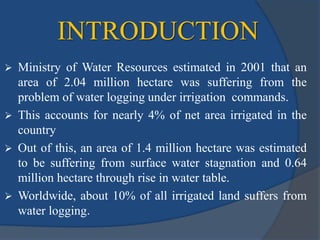 Water logging - An ill-effect of Irrigation | PPTX