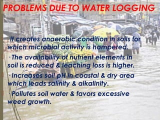 Water logging problems due to the construction of dams andcanyon and ...