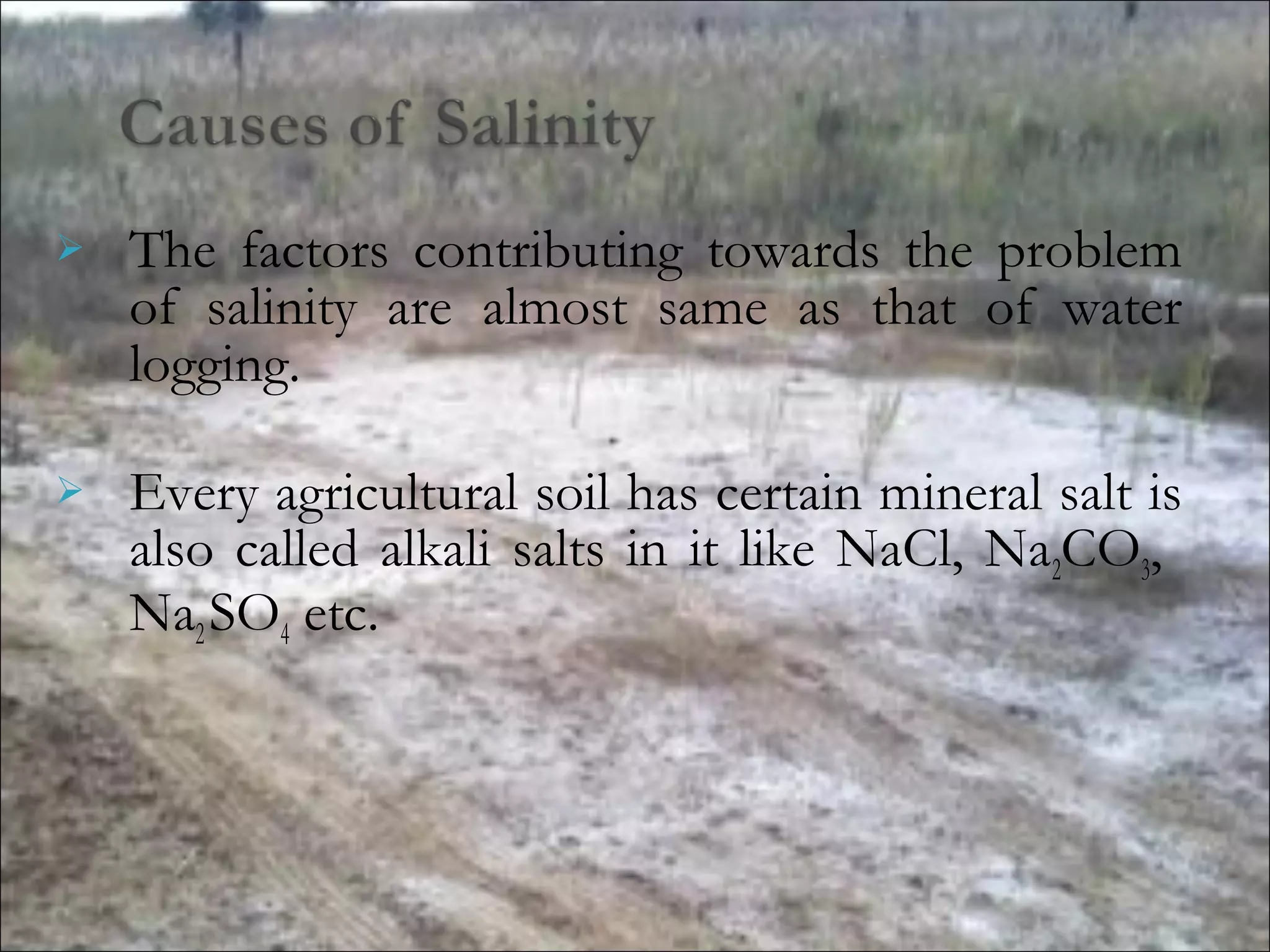 Water logging salinity | PPT