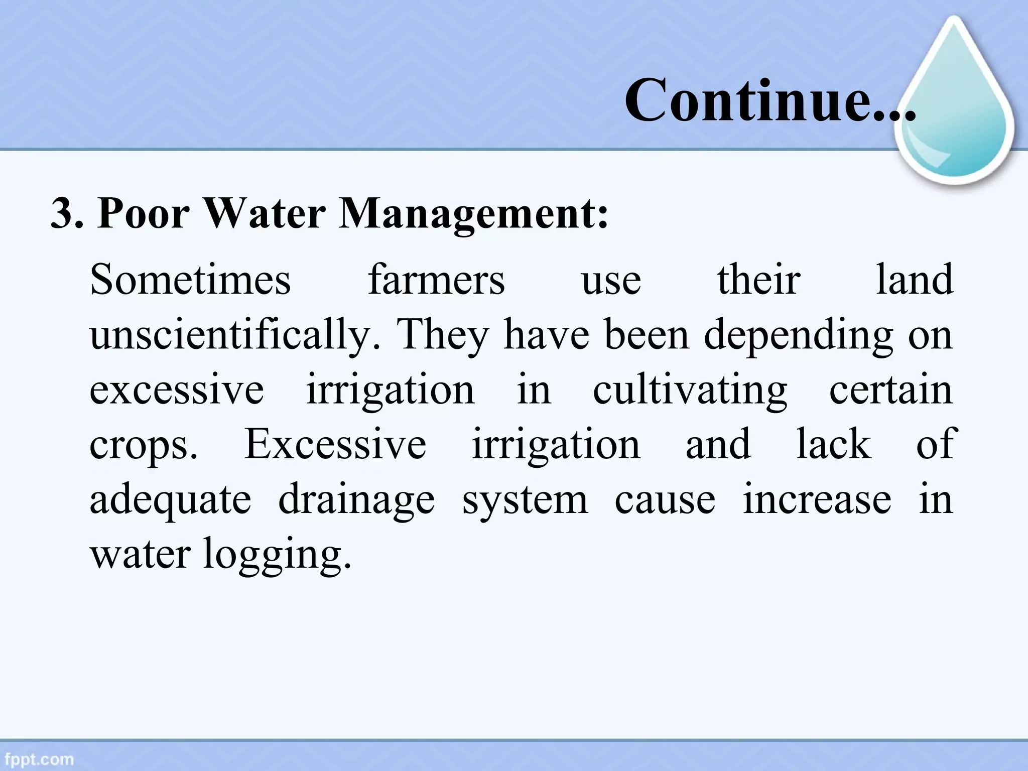 Water logging soils | PPT