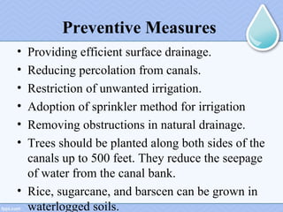 Water logging soils | PPT