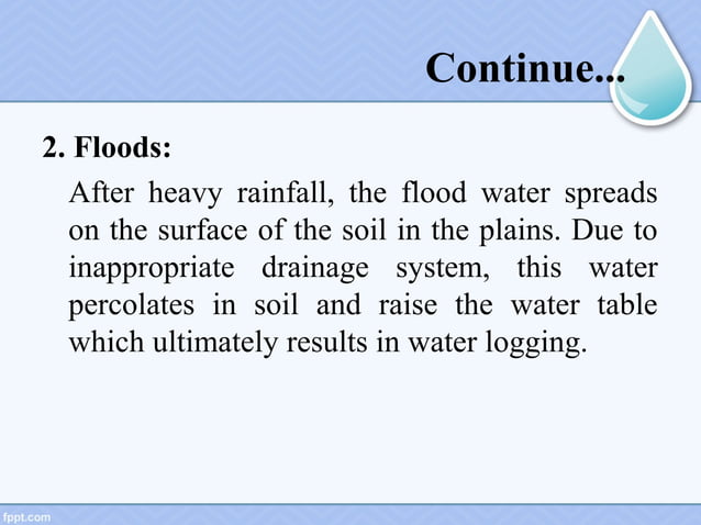 Water logging soils | PPT | Agriculture | Industries