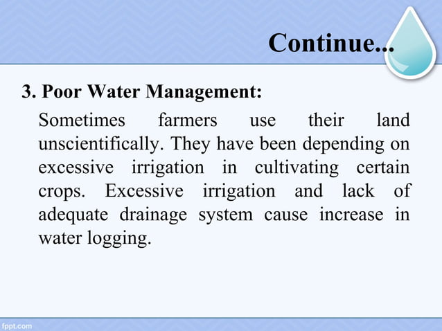 Water logging soils | PPT | Agriculture | Industries