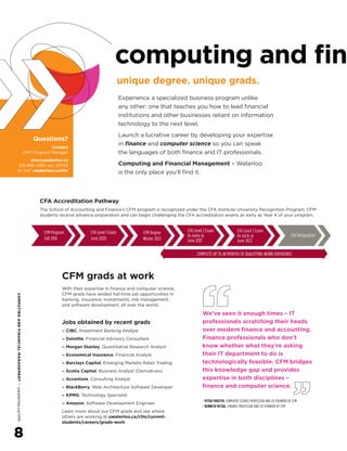 Waterloo accounting&fiance | PDF | Resume Writing and Advice | Job Search