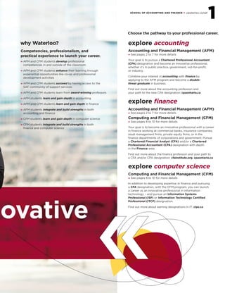 Waterloo accounting&fiance | PDF | Resume Writing and Advice | Job Search