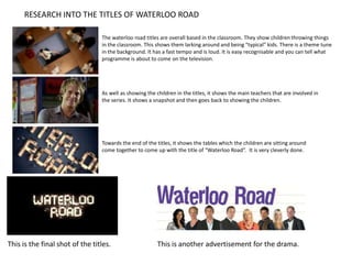 Waterloo road | PPTX