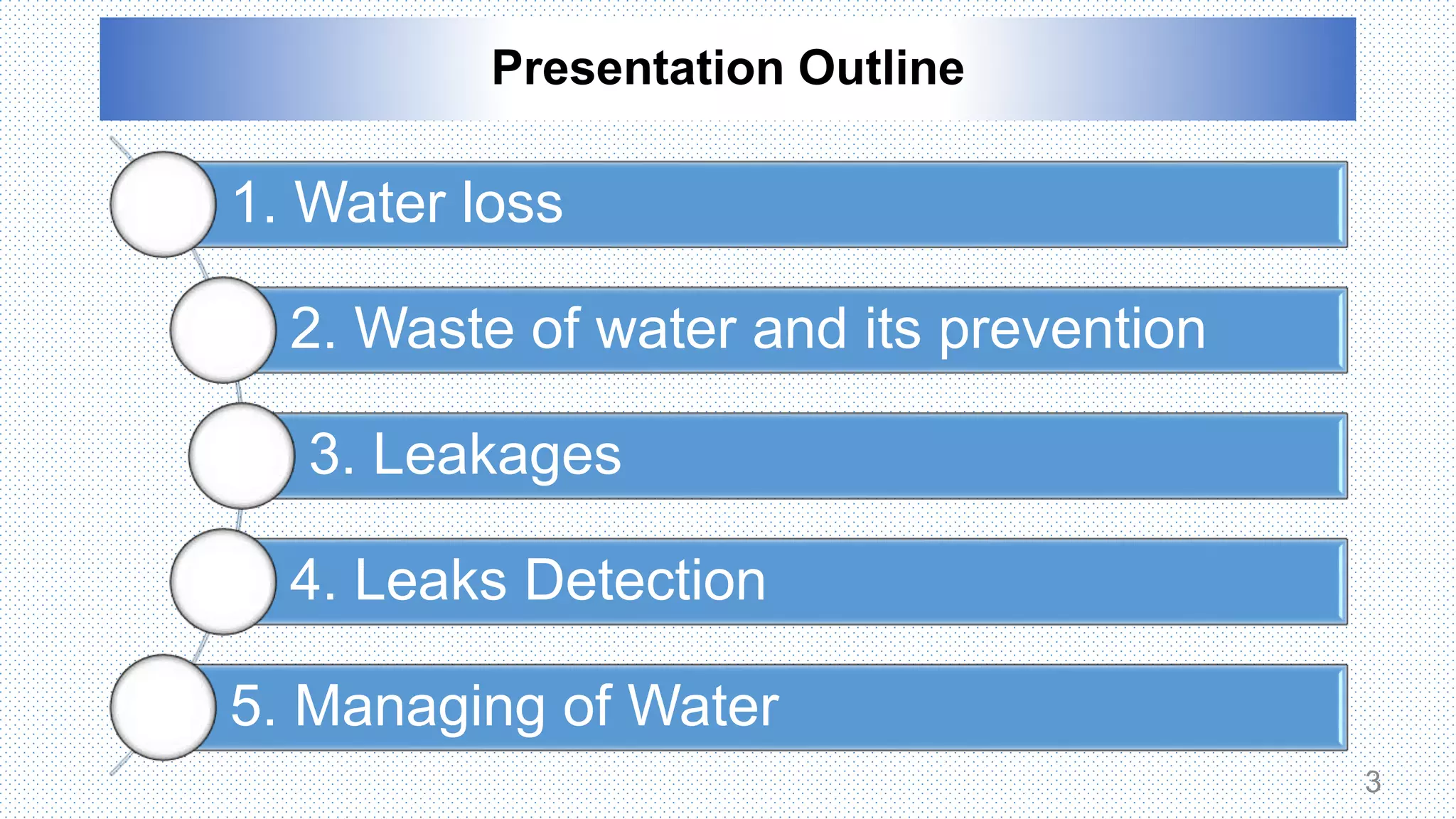 Water loss detection and management | PPTX