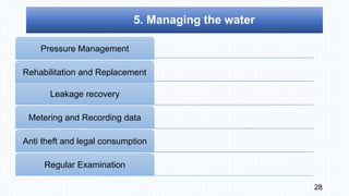 Water loss detection and management | PPTX