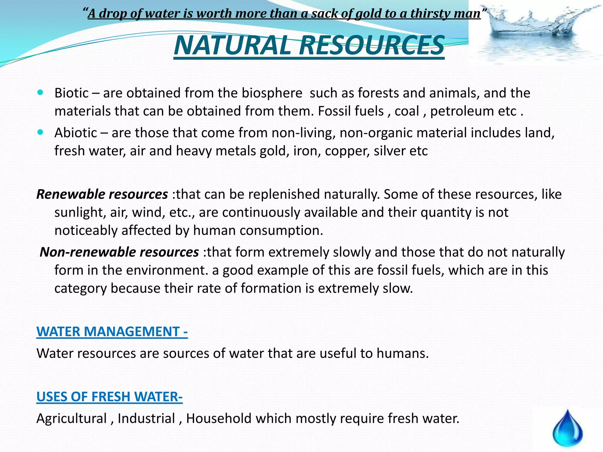 Water management | PPTX | Water Services | Home Utilities