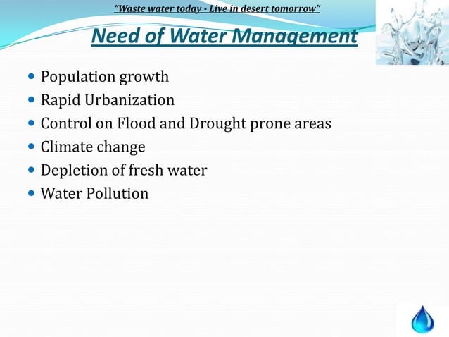Water management | PPT