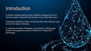 Smart Water Management System using Internet of Things (IoT) | PPTX
