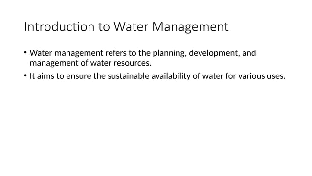 Water Management .pptx