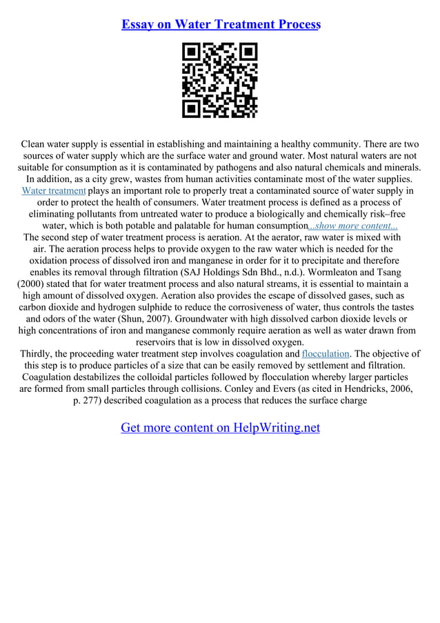 Water Management Essay | PDF