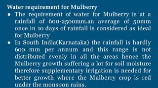 Water management on mulberry cultivation.pptx