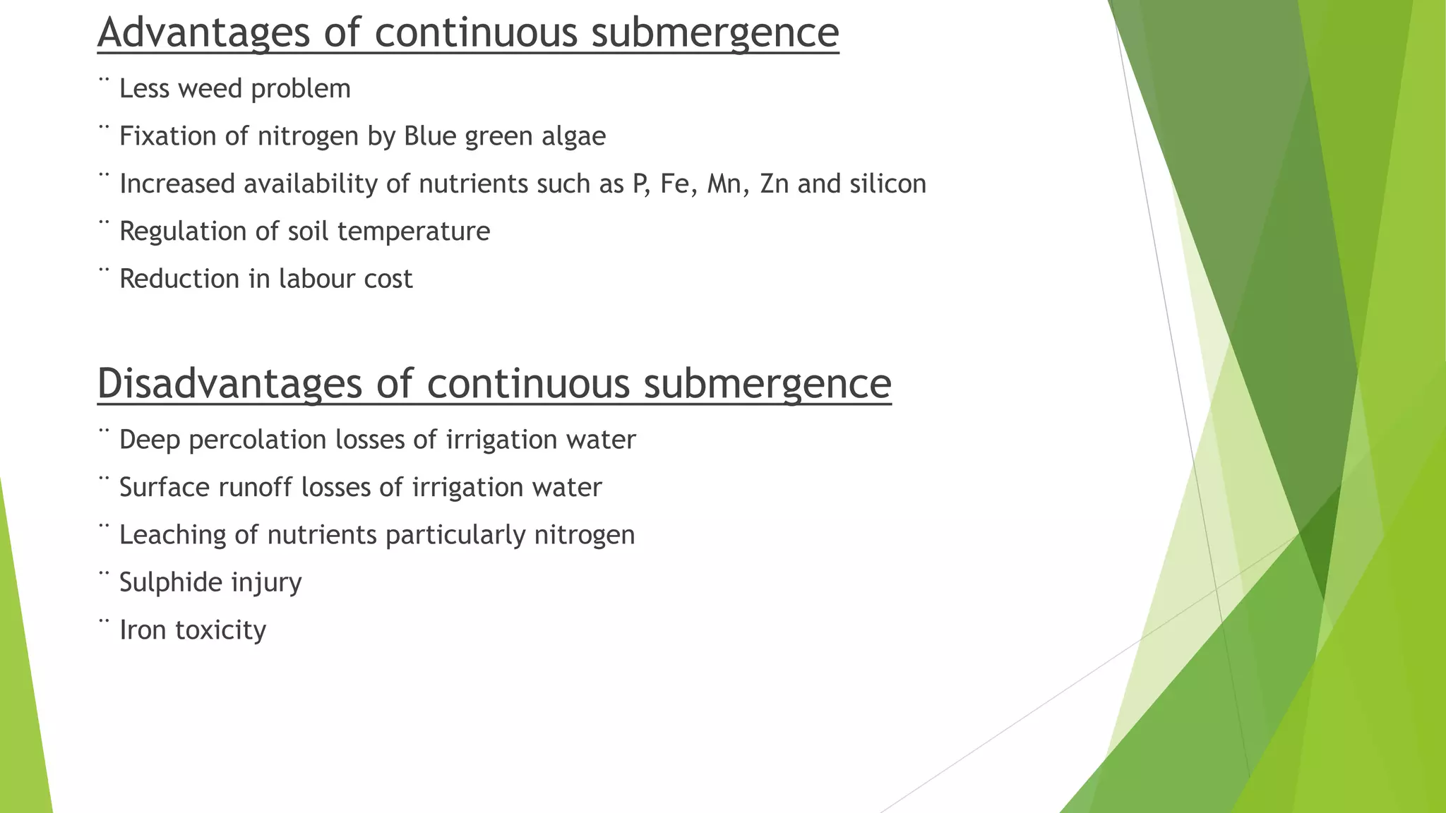Water management practices in rice | PPTX