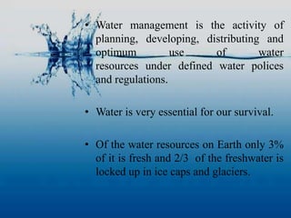 Water management practices | PPTX