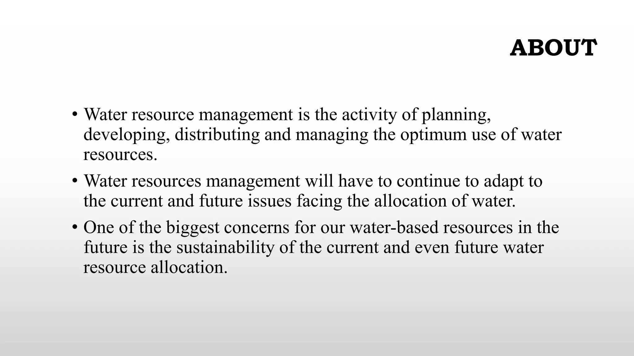 Water management techniques | PPTX