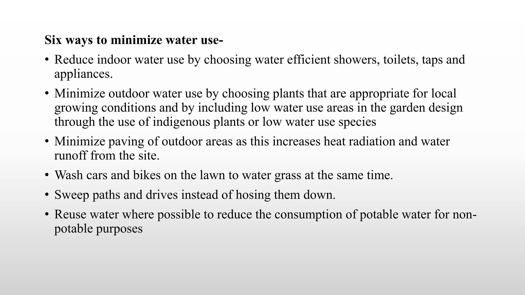 Water management techniques | PPTX