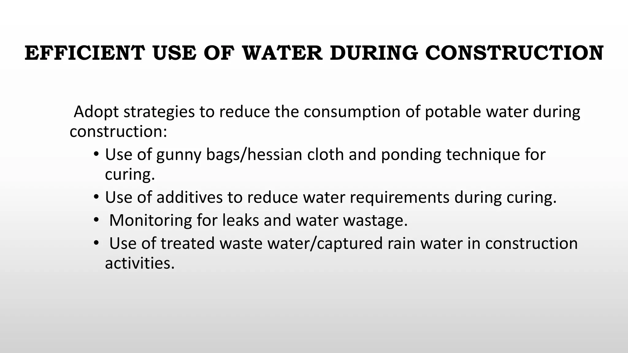 Water management techniques | PPTX