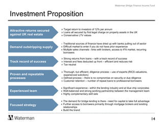 Waterman Capital Presentation | PDF