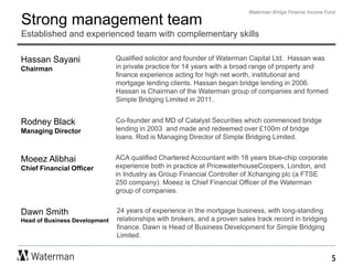 Waterman Capital Presentation | PDF