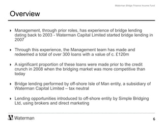 Waterman Capital Presentation | PDF