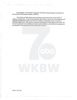 Settlement between Crystal Barton and Buffalo Public Schools | PDF