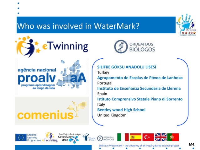 3rd DLA: Watermark – the anatomy of an Inquiry Based Science project | PPT