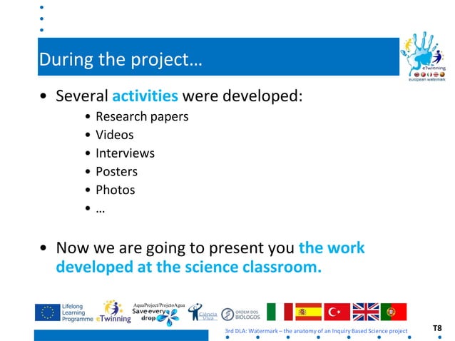 3rd DLA: Watermark – the anatomy of an Inquiry Based Science project | PPT