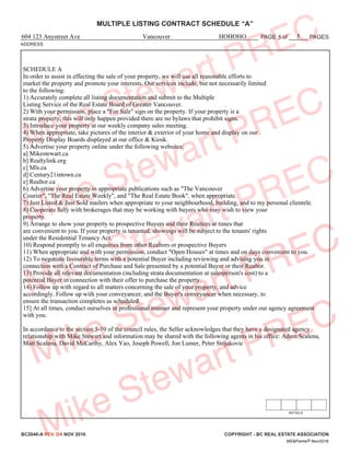 Mike Stewart PREC Listing Contract | PDF