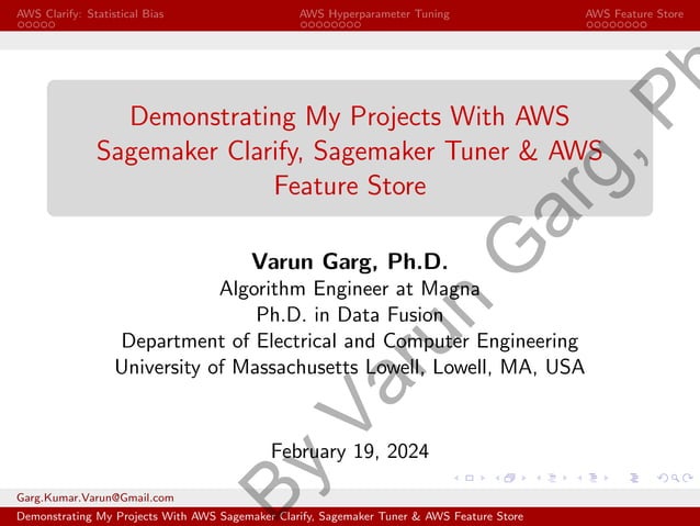 AWS_projects related AWS services such as feature store store and ...