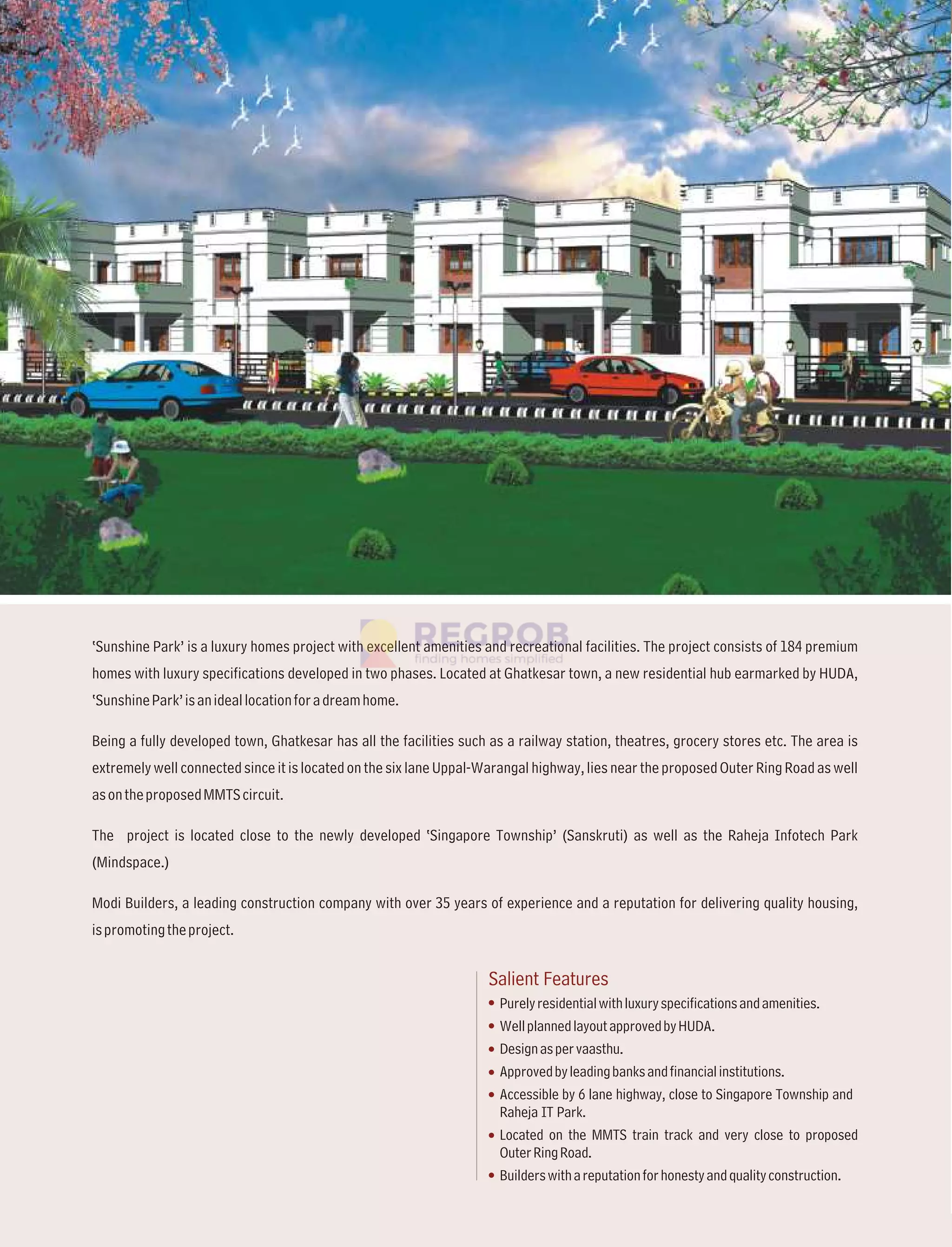 Modi Sunshine Park Ghatkesar Hyderabad - Price | Location | Floor Plan ...