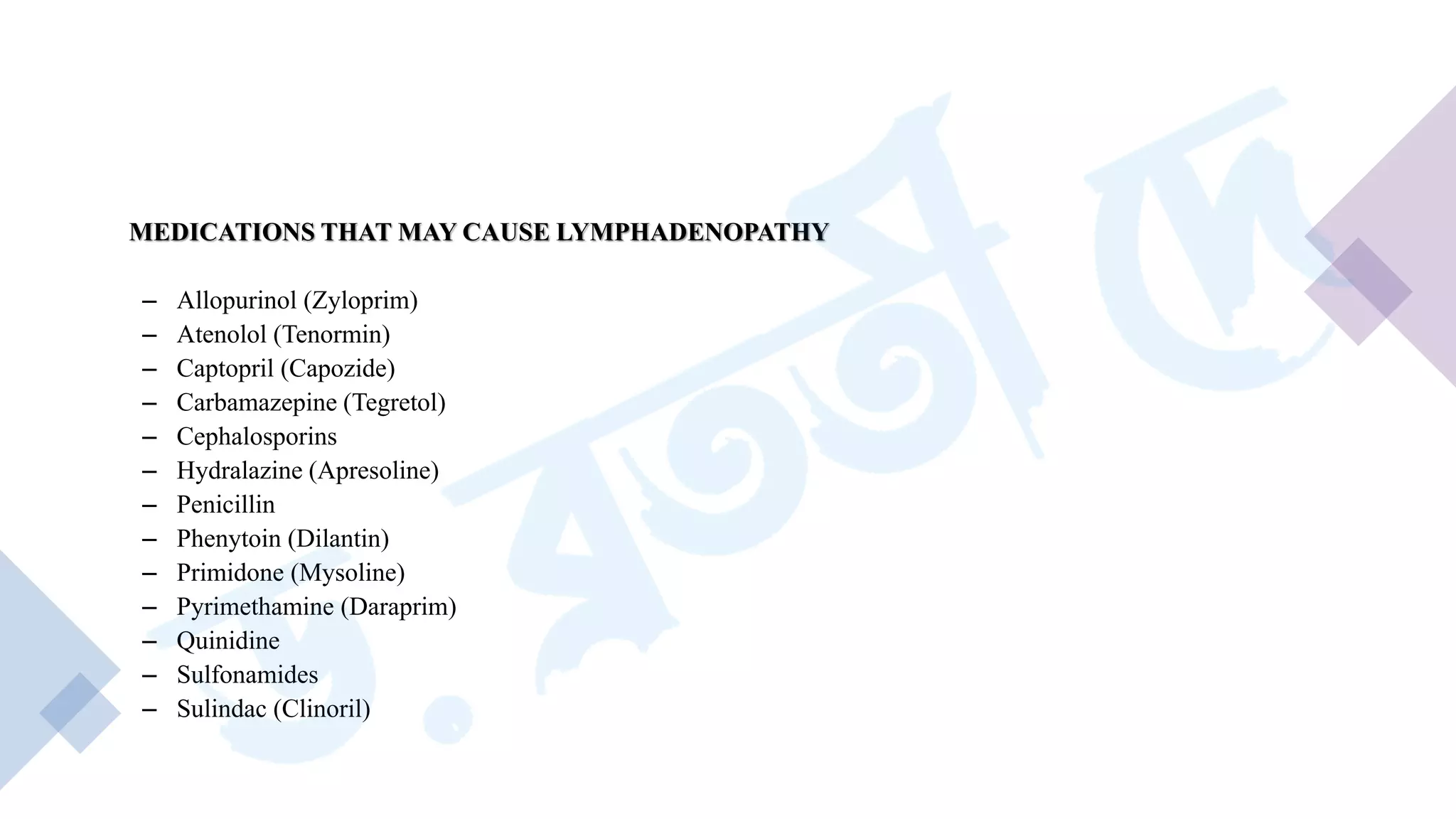 DIFFERENTIAL DIAGNOSIS OF LYMPHADENOPATHY | PDF