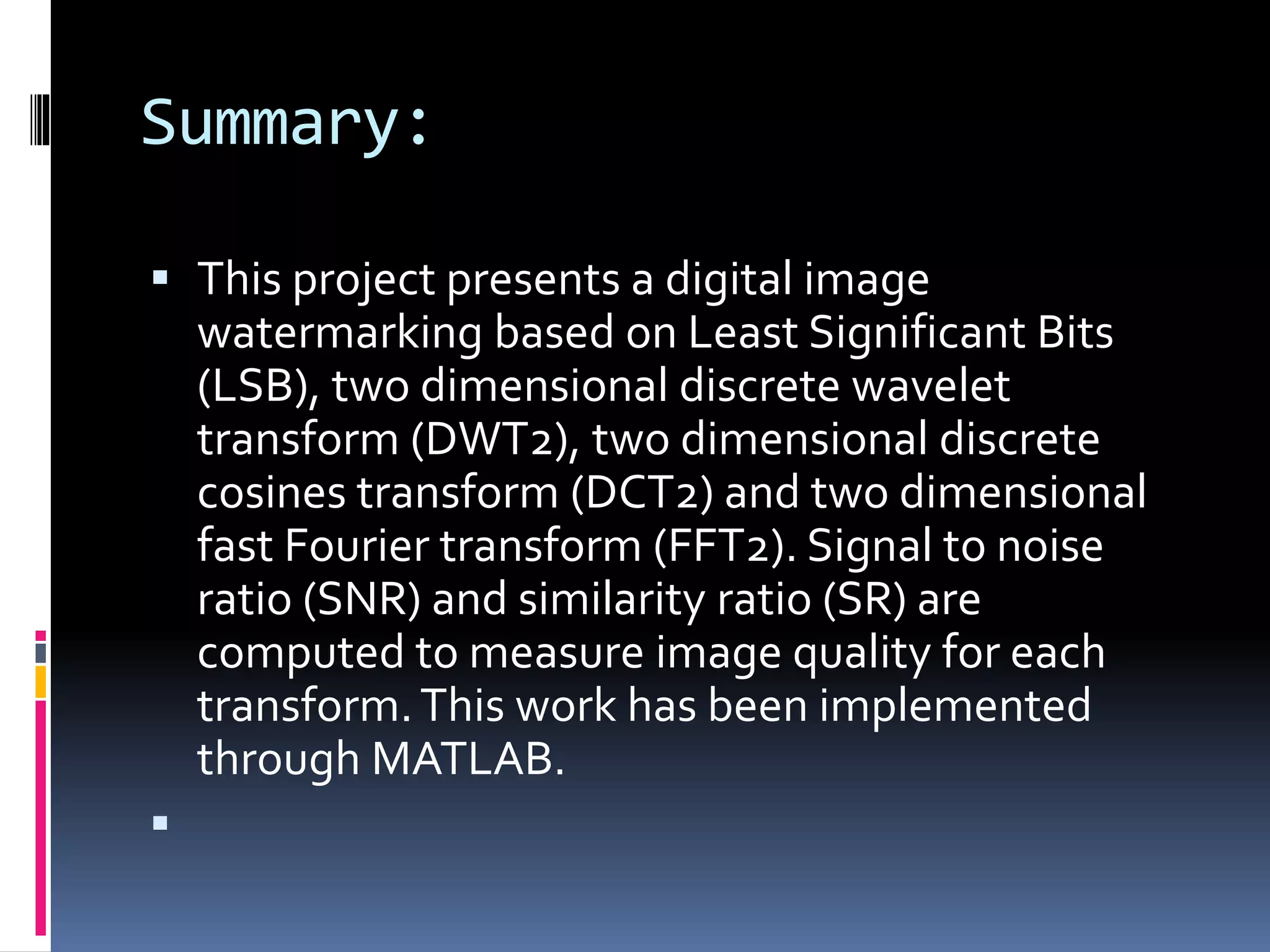 Watermarking Techniques | PPTX