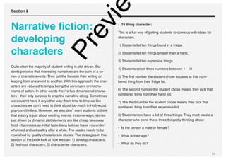 How to teach creative writing: sample | PDF