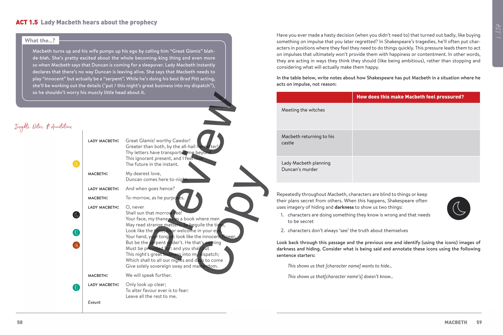 Macbeth Acts 1-5 Preview | PDF