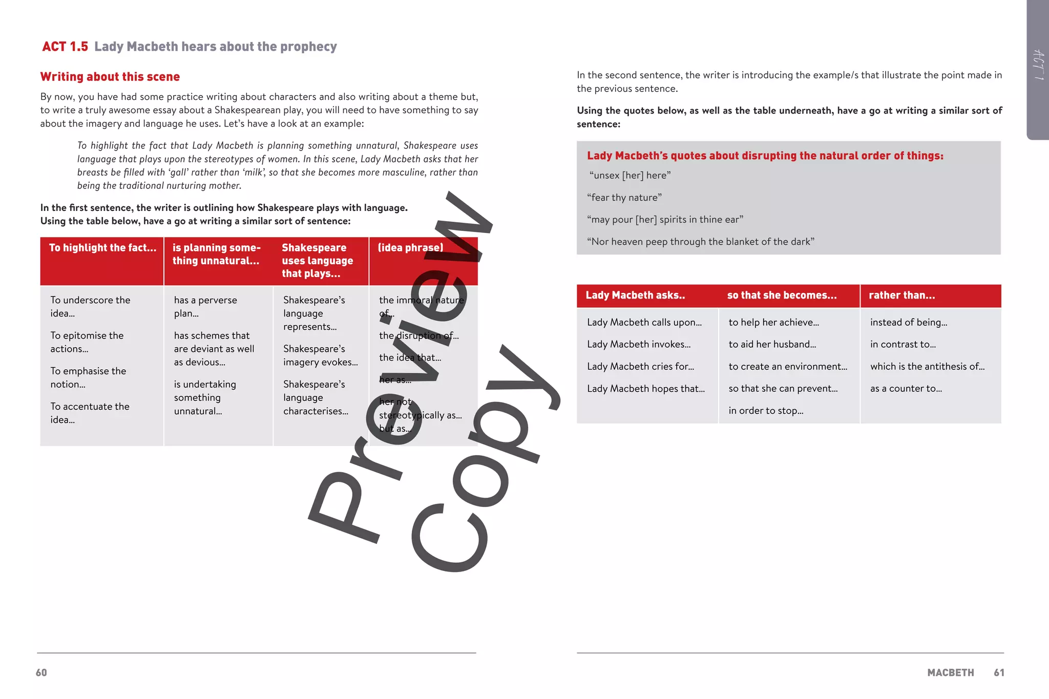 Macbeth Acts 1-5 Preview | PDF