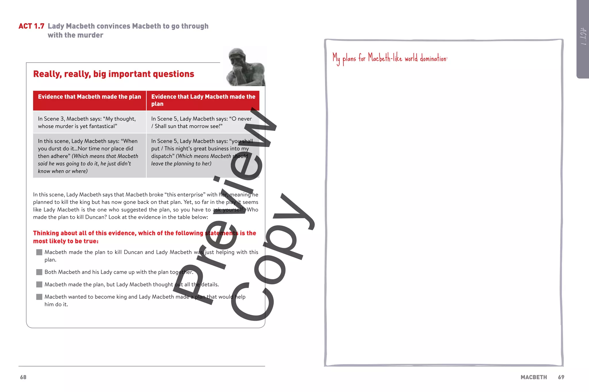 Macbeth Acts 1-5 Preview | PDF