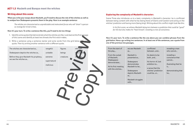 Macbeth Acts 1-5 Preview | PDF