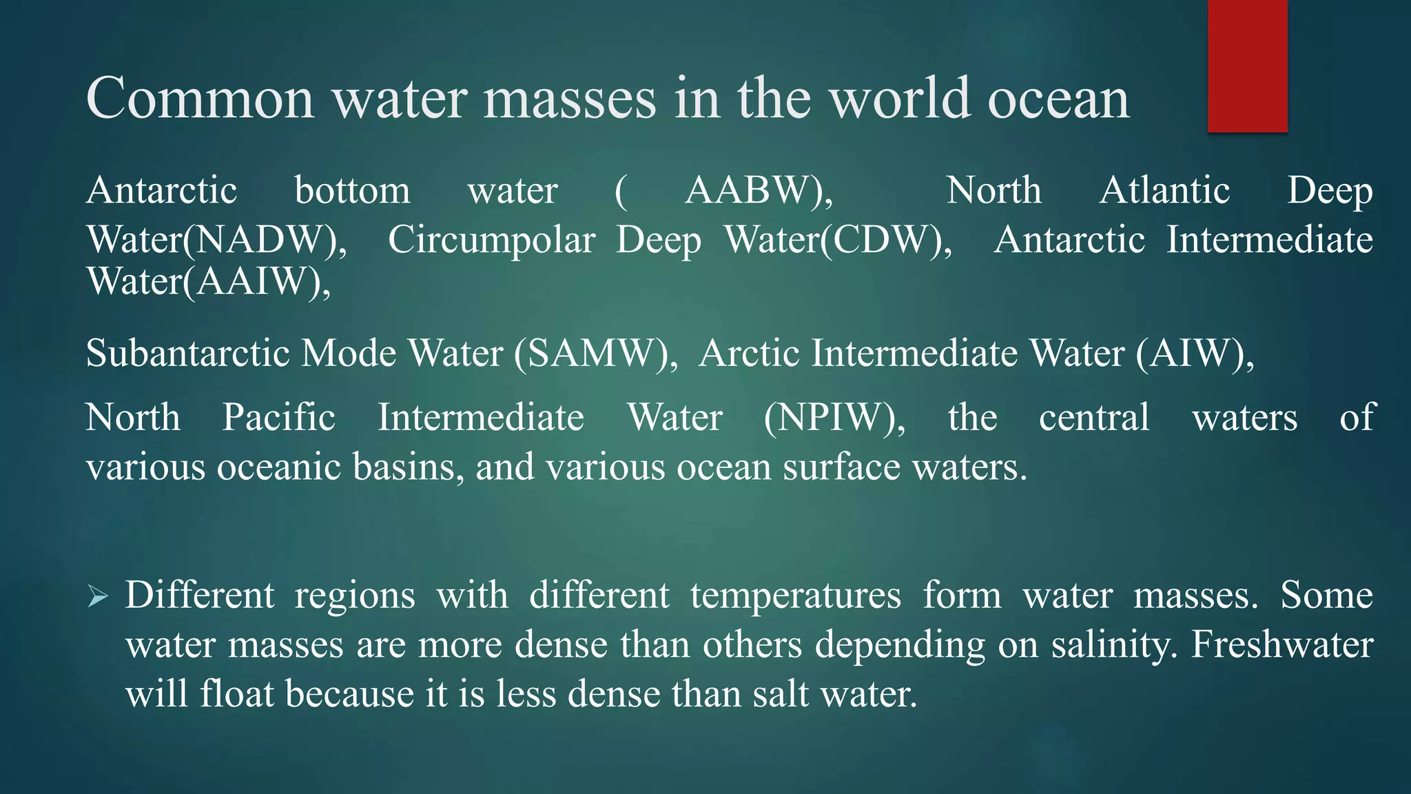 Water mass | PPTX